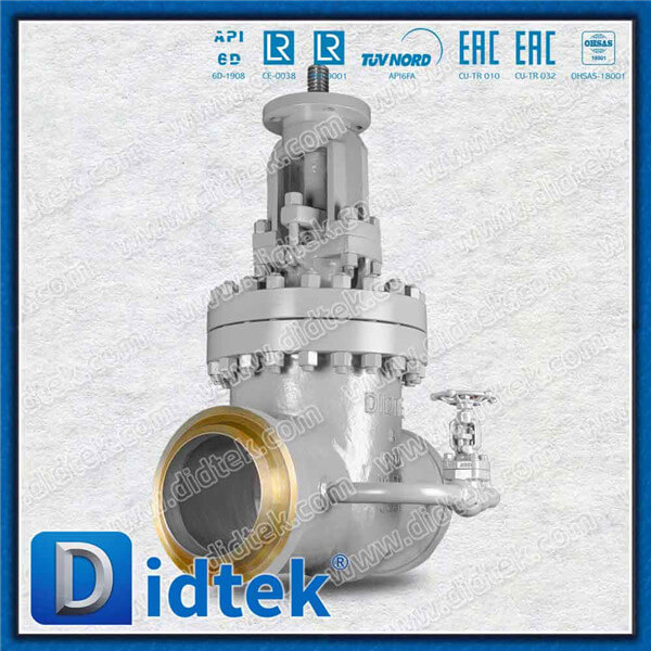 Didtek Butt Weld 8'' 600LB Gate Valve With Bypass - Buy Gate Valve With ...